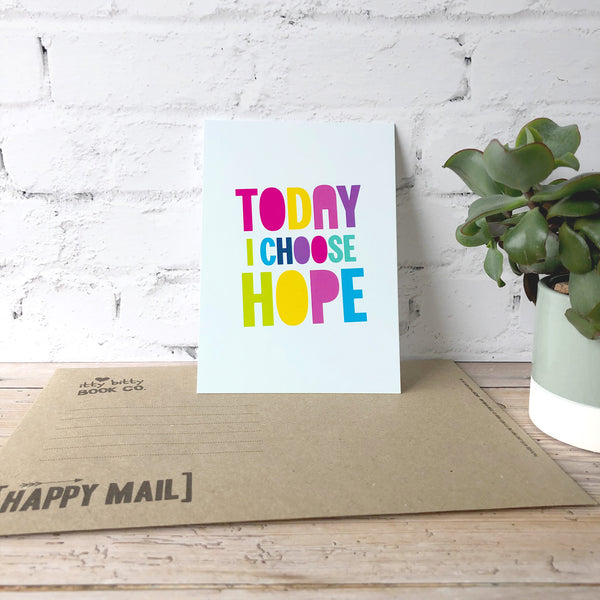Choose Hope | Encouraging Postcard | Postcard Set - Itty Bitty Book Co